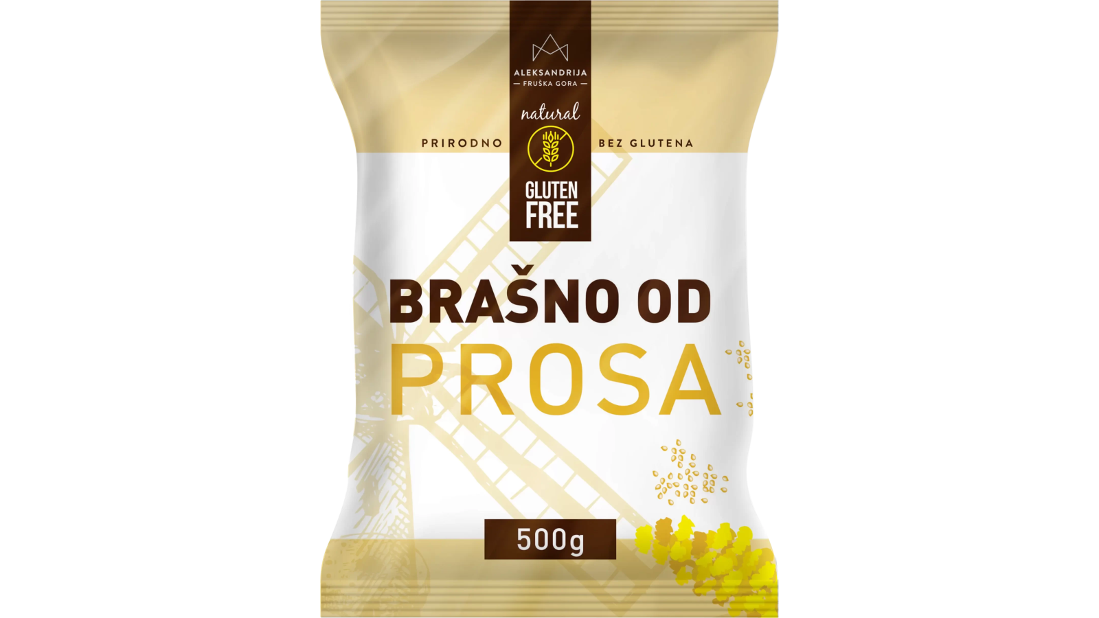 ALEKSANDRIJA bezglutensko brašno od prosa 500g - Cenoteka