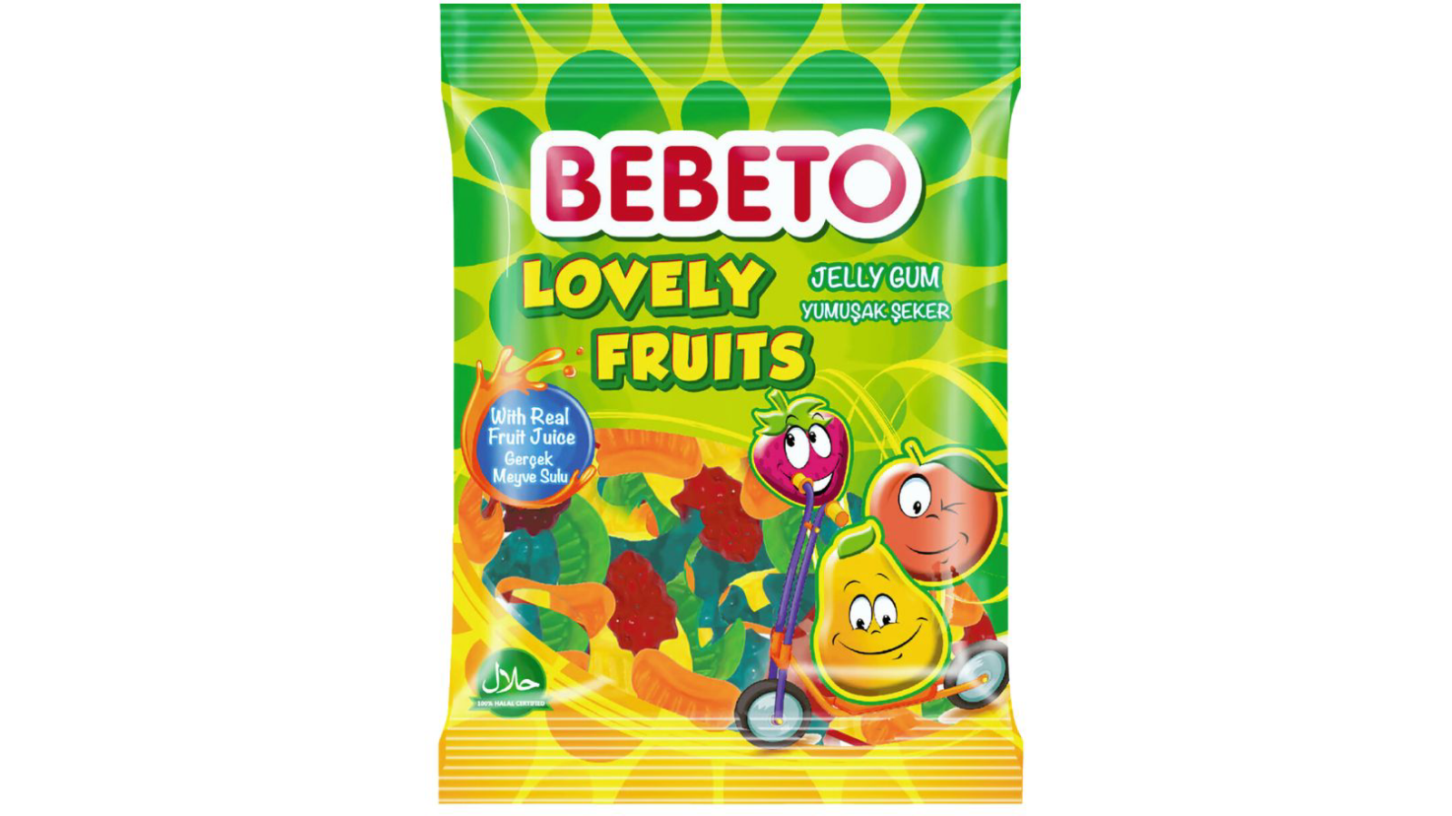 Gumene bombone BEBETO lovely fruits 80g - Cene i Akcije