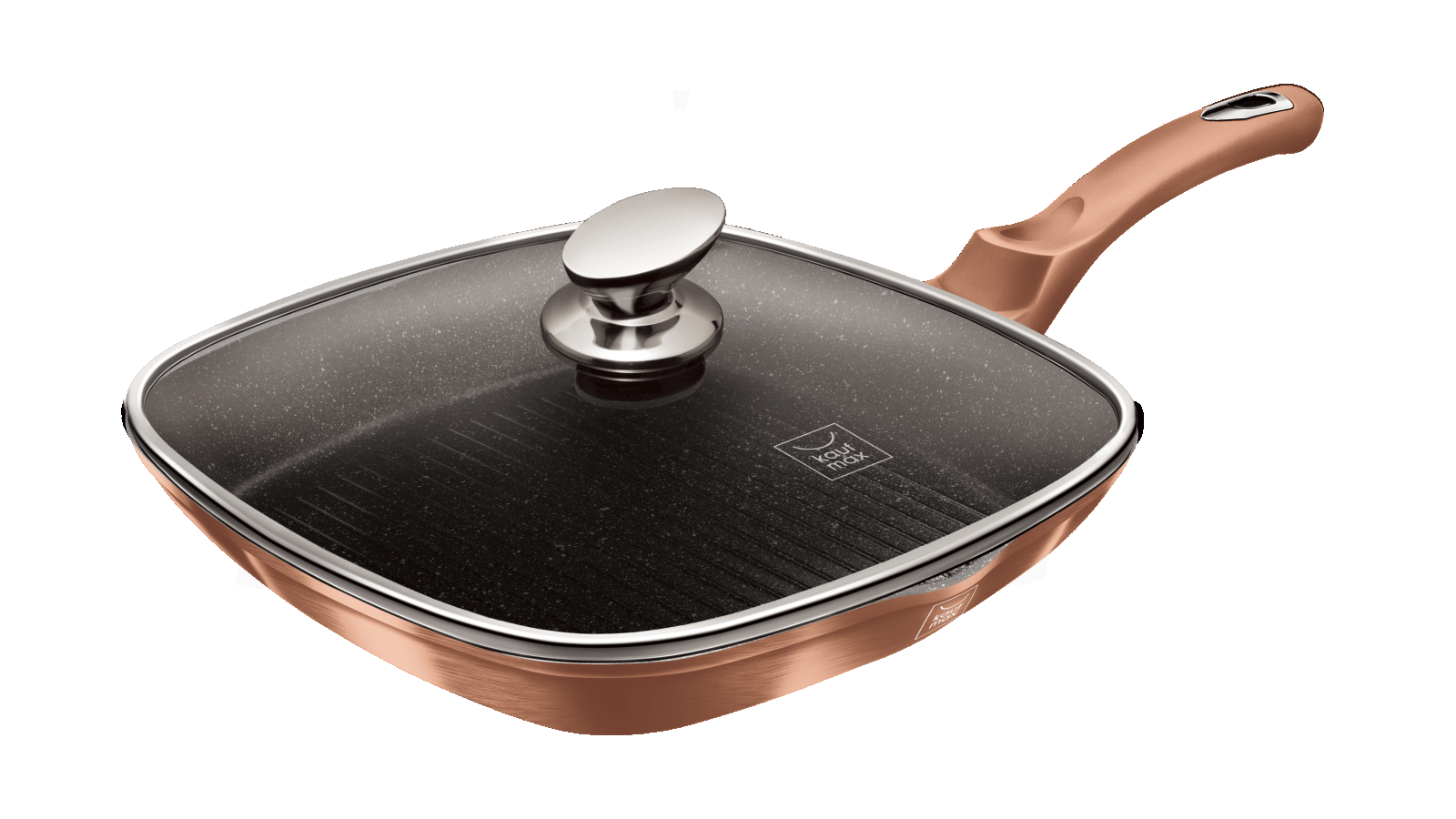 KAUFMAX grill tiganj sa poklopcem Rose Gold Metalic km-0053 - Cene i Akcije