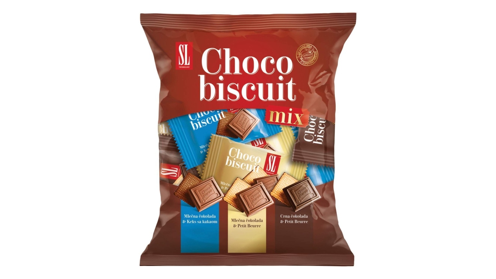 Keks SWISSLION choco biscuit mix 240g - Cenoteka