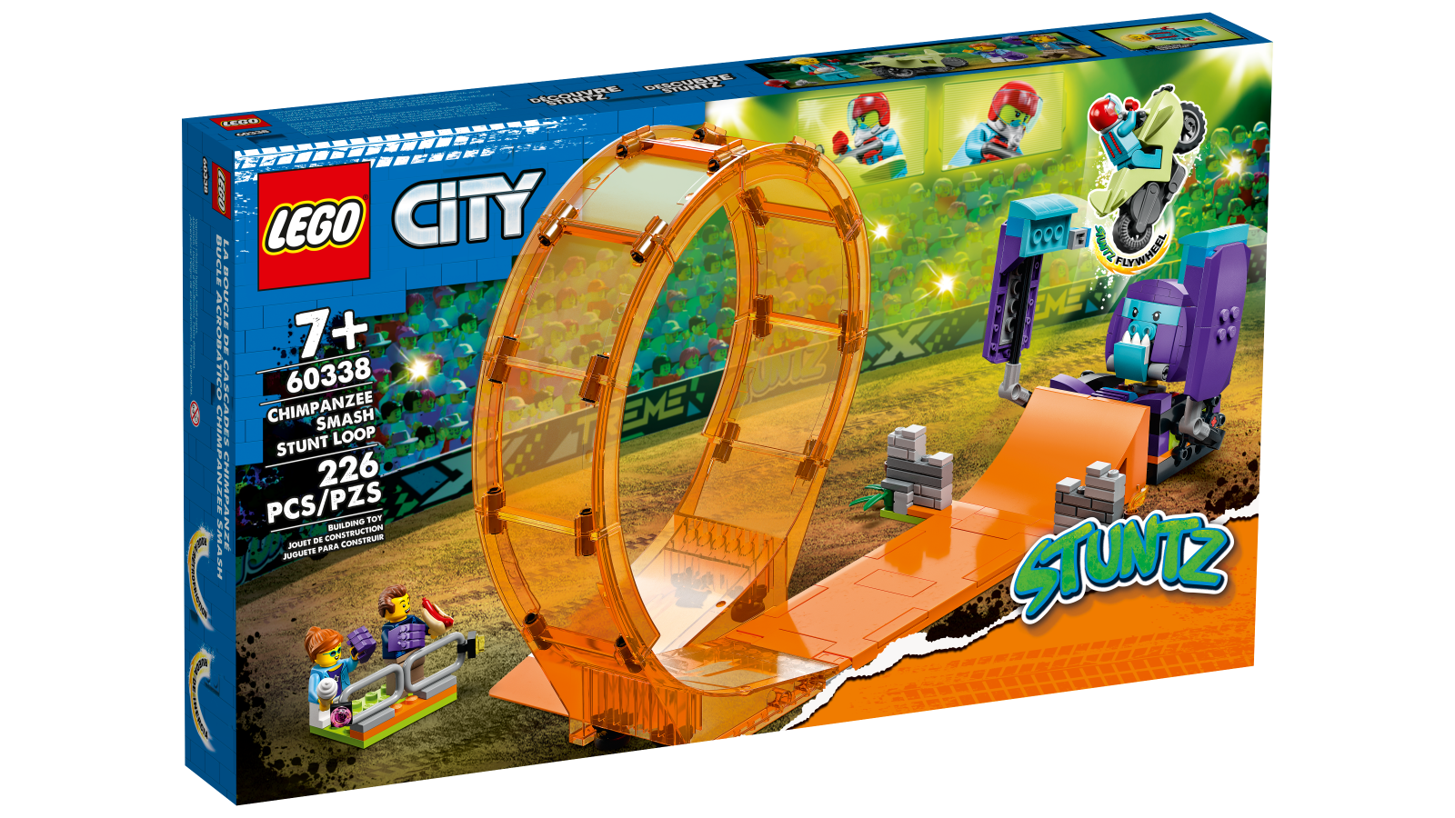 LEGO City luda akrobatska petlja sa šimpanzom 60338 - Cenoteka