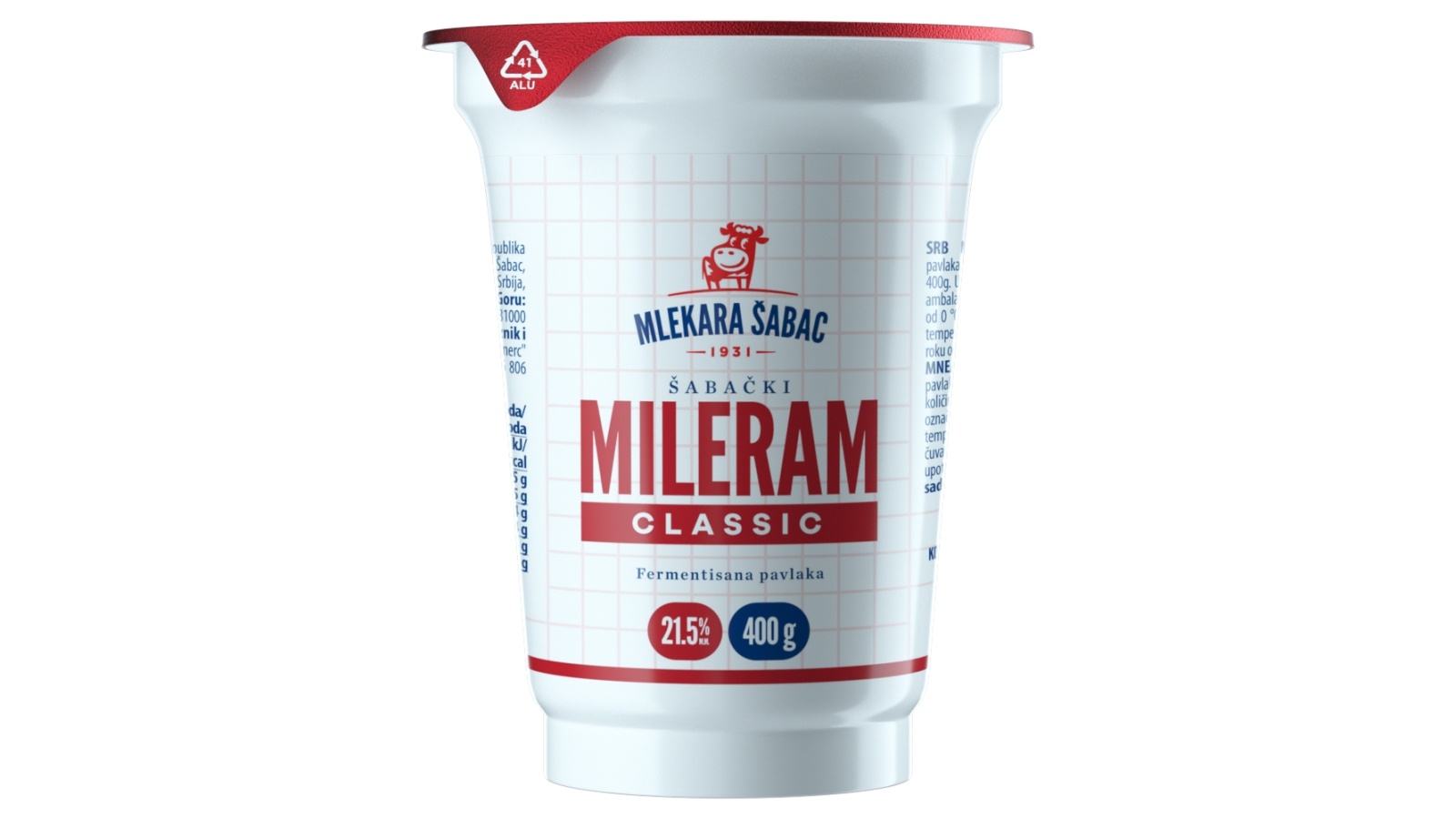 Mileram classic 21,5%mm MLEKARA ŠABAC 400g - Cenoteka