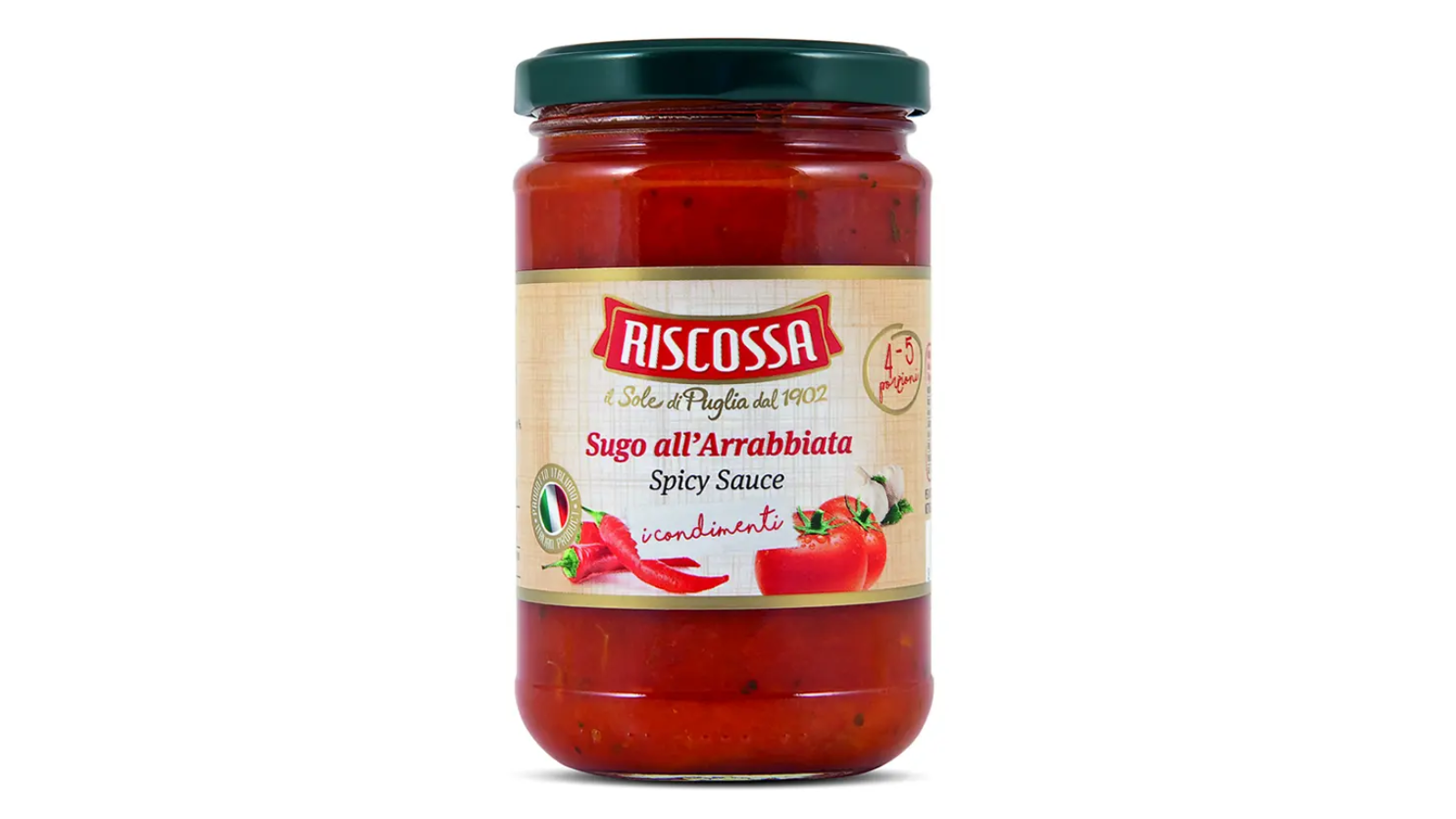 Sos RISCOSSA tomato arrabbiata 295g - Cenoteka