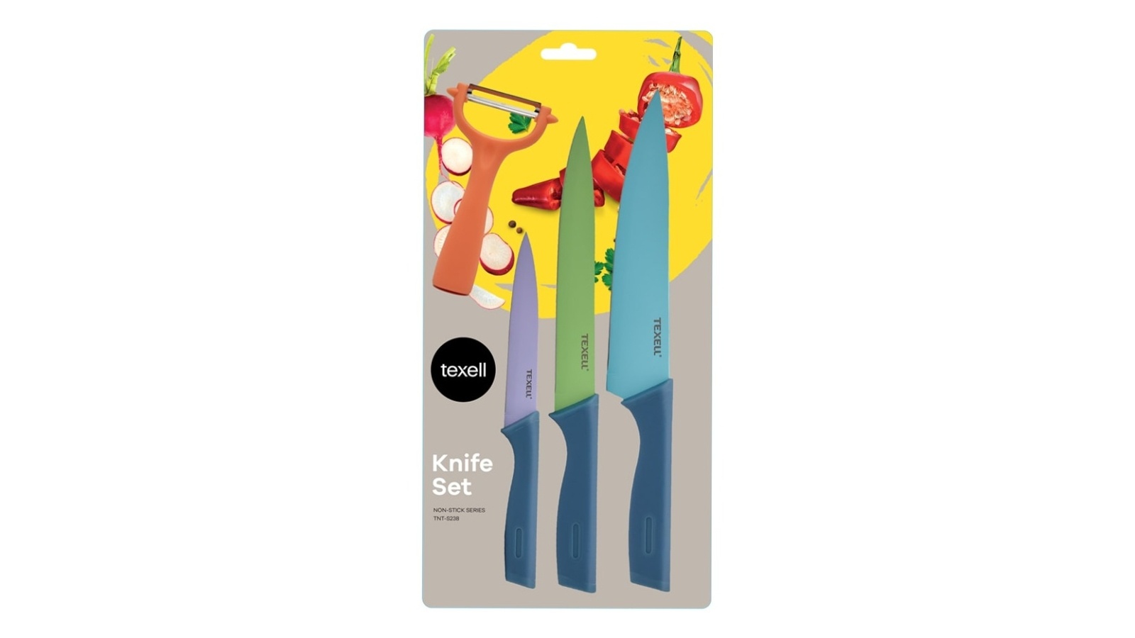 TEXELL set tri noža i ljuštač TNT-S238 - Cenoteka