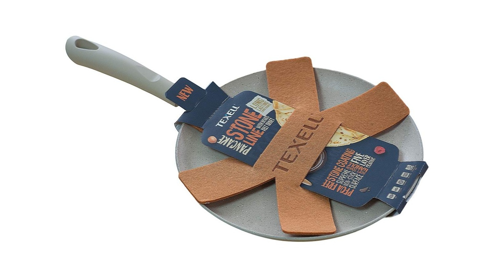 TEXELL tiganj za palačinke sa podmetačem Stone Line TPSL-P26 - Cenoteka