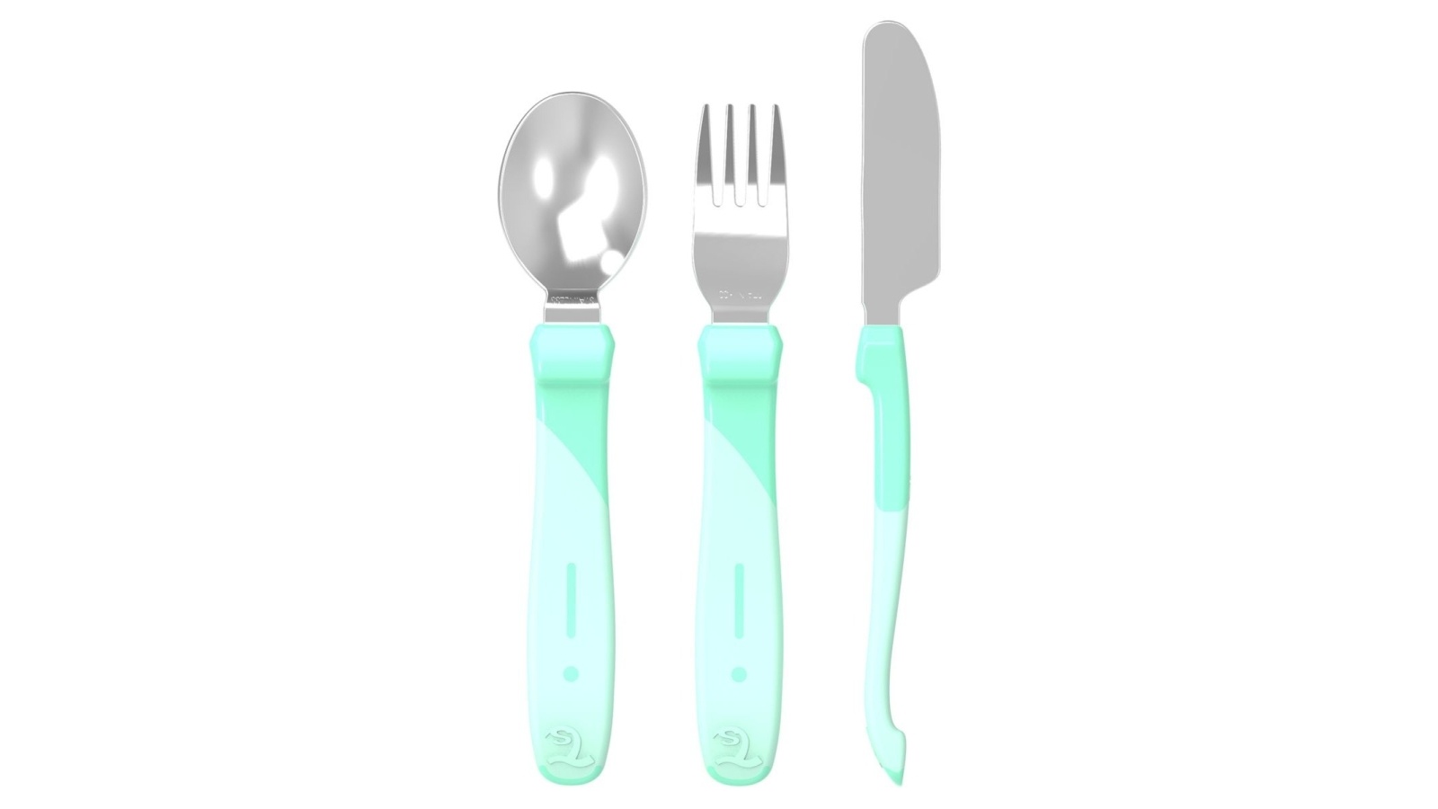 TWISTSHAKE pribor za jelo 3kom pastel green - Cenoteka