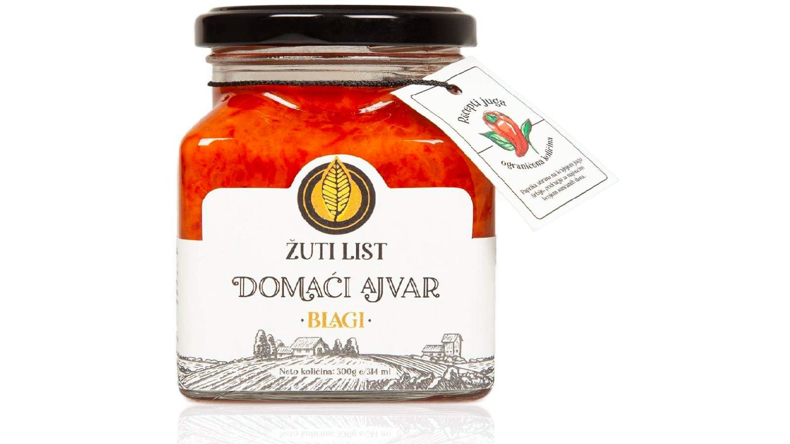 Ajvar ŽUTI LIST domaći blagi 300g - Cenoteka