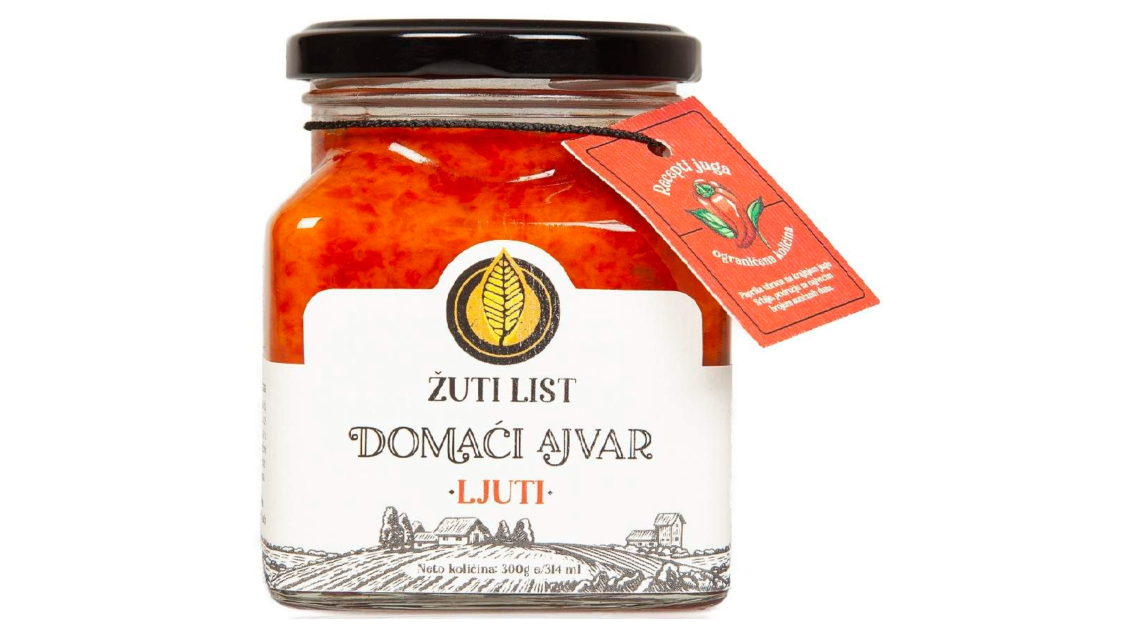 Ajvar ŽUTI LIST domaći ljuti 300g - Cenoteka