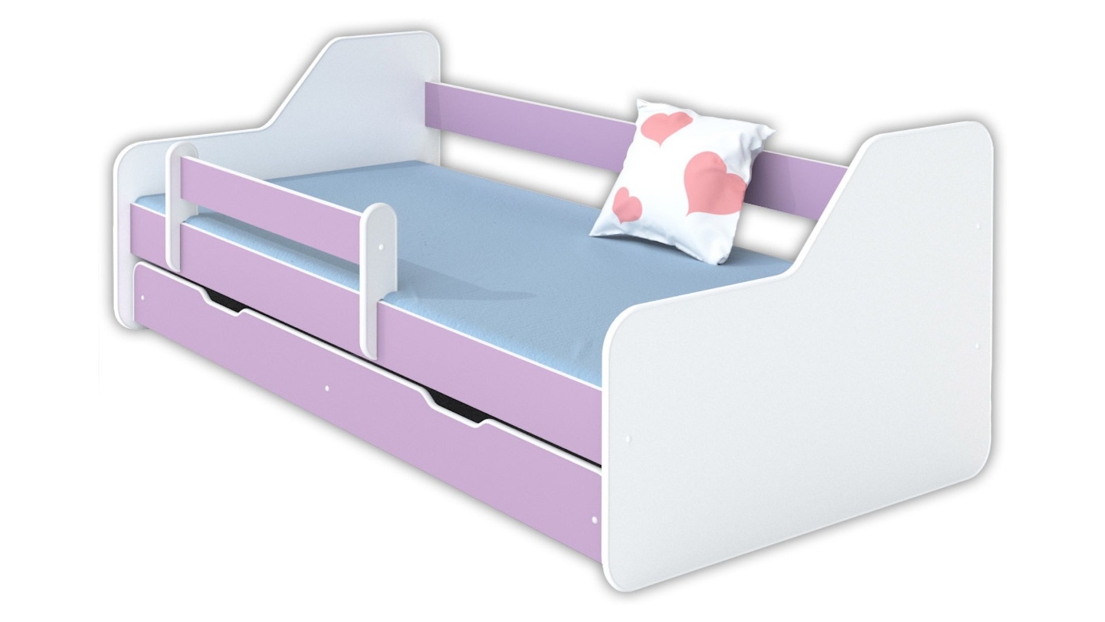 DIONE krevet sa fiokom i dušekom Lawander 80 x 180 cm - Cenoteka