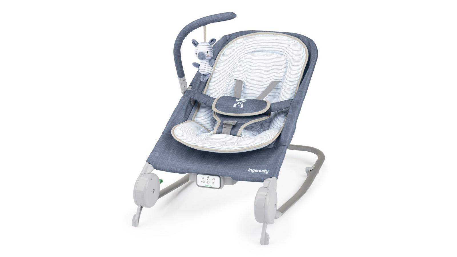 INGENUITY ležaljka Happy bell massage bouncer chambray - Cenoteka