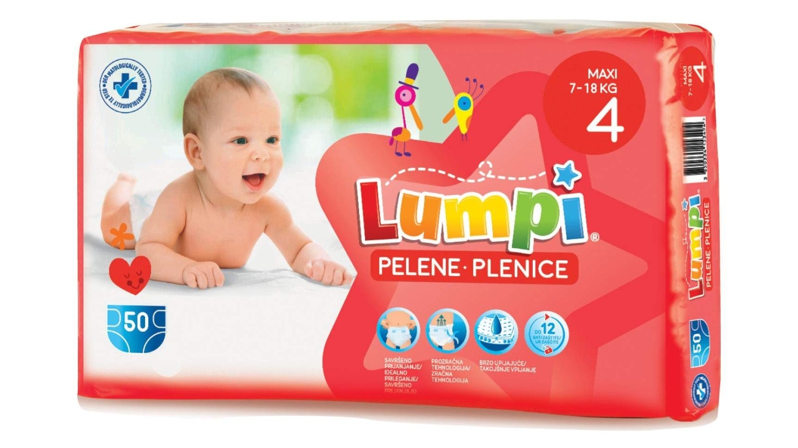 LUMPI pelene 4 maxi 50kom - Cenoteka
