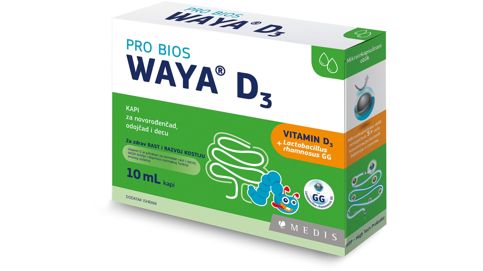 MEDIS Waya D3 probiotične kapi 10ml - Cene i Akcije