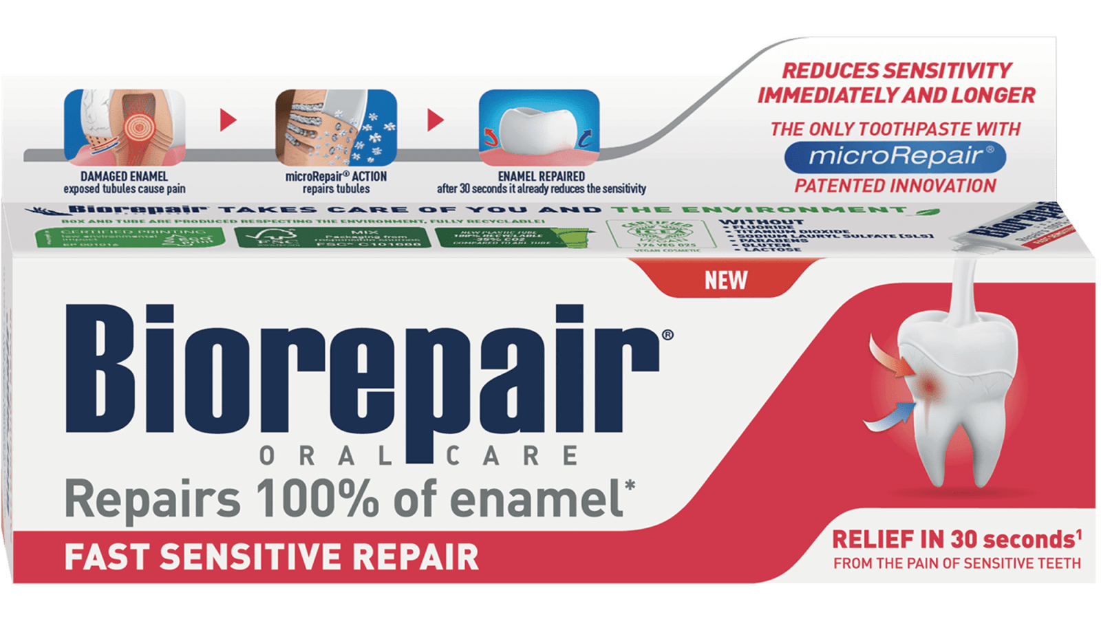 Pasta za zube BIOREPAIR Fast sensitive 75ml - Cenoteka