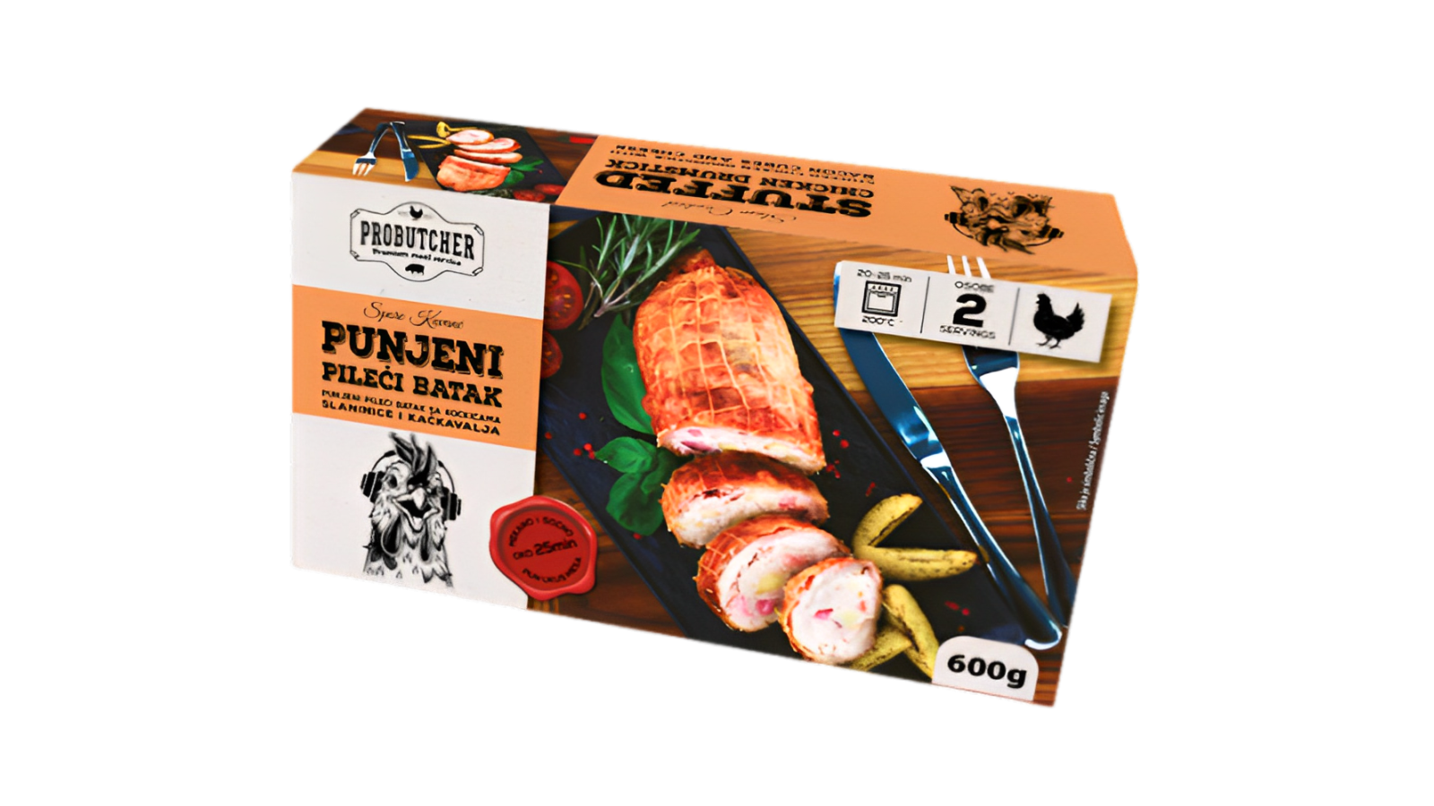 PRO BUTCHER punjeni pileći batak 600g - Cenoteka