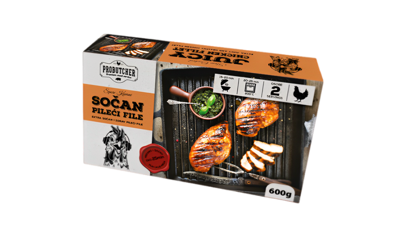 PRO BUTCHER sočan pileći file 600g - Cenoteka