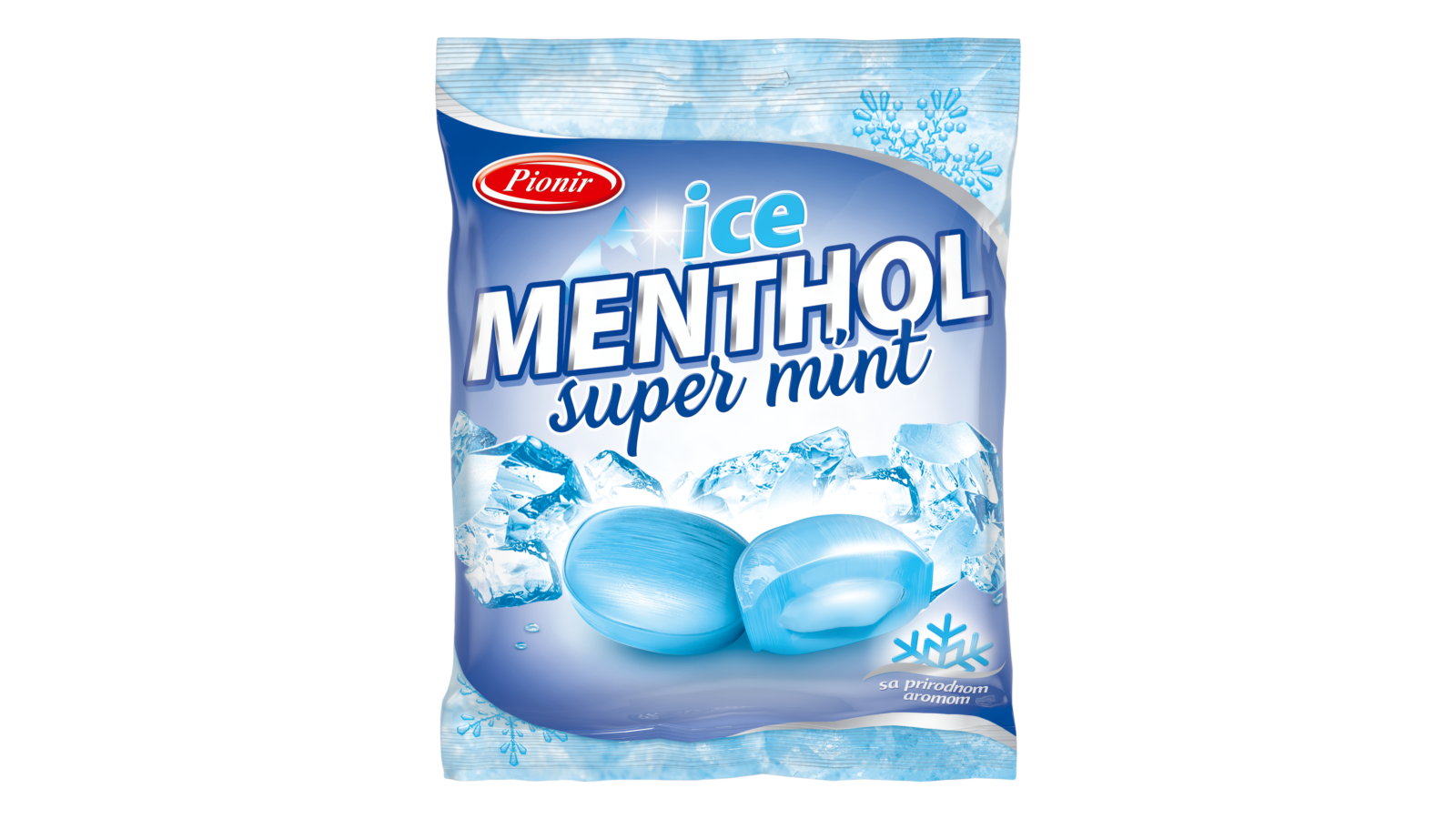 Bombone PIONIR ice menthol super mint 100g - Cenoteka