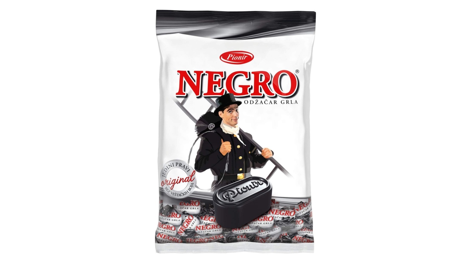 Bombone PIONIR Negro classic 800g - Cenoteka