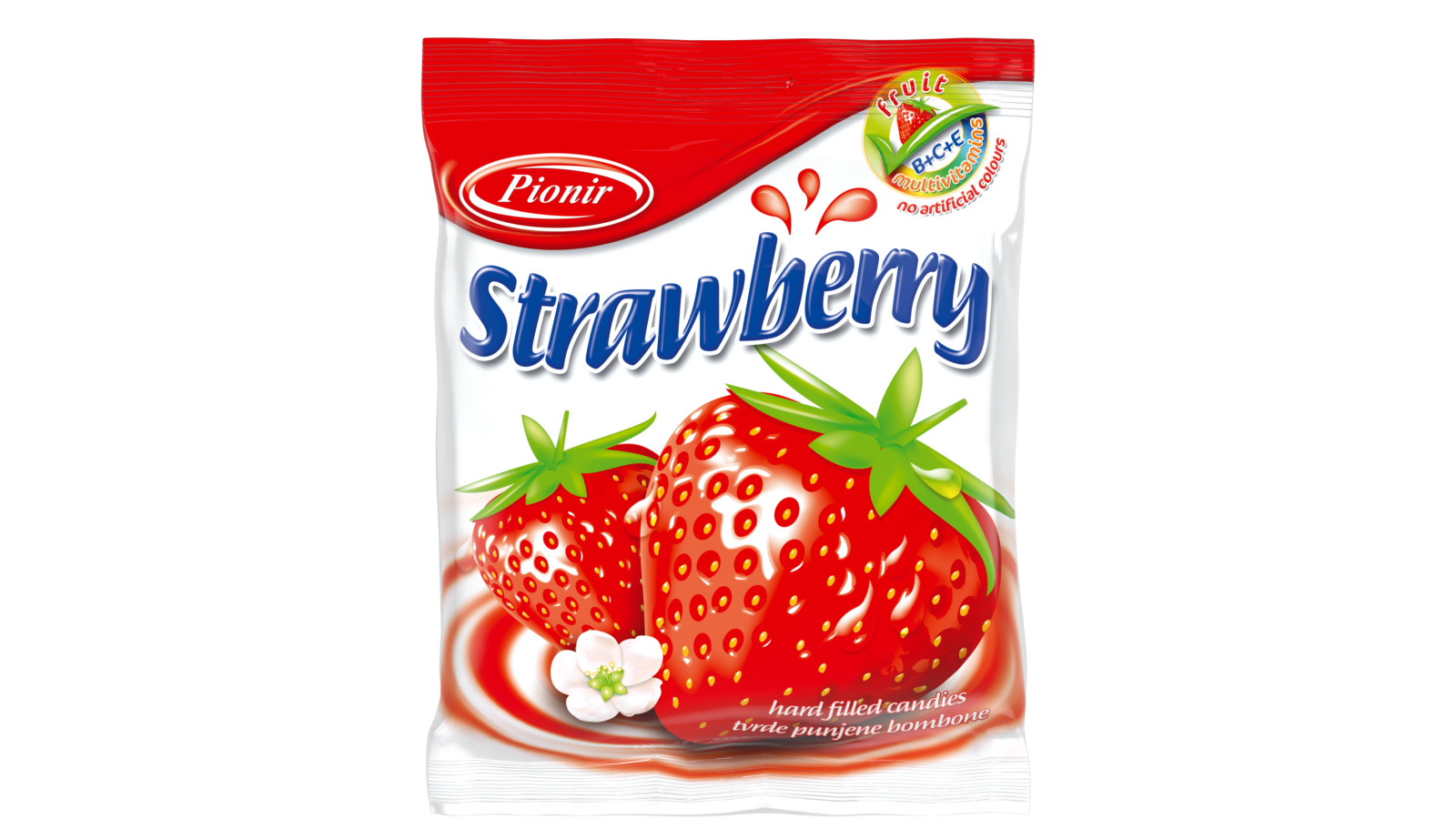 Bombone PIONIR Strawberry 100g - Cenoteka