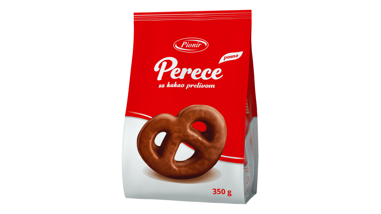 Čajne perece PIONIR prelivene čokoladom 350g - Cenoteka