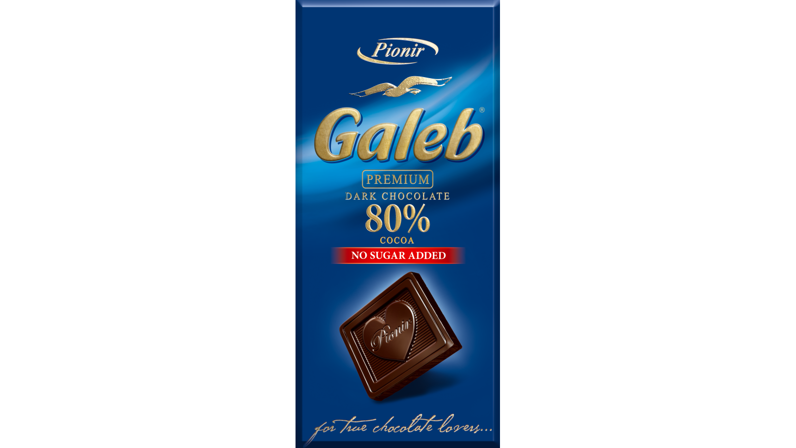 Čokolada PIONIR Galeb crna bez šećera 100g - Cenoteka