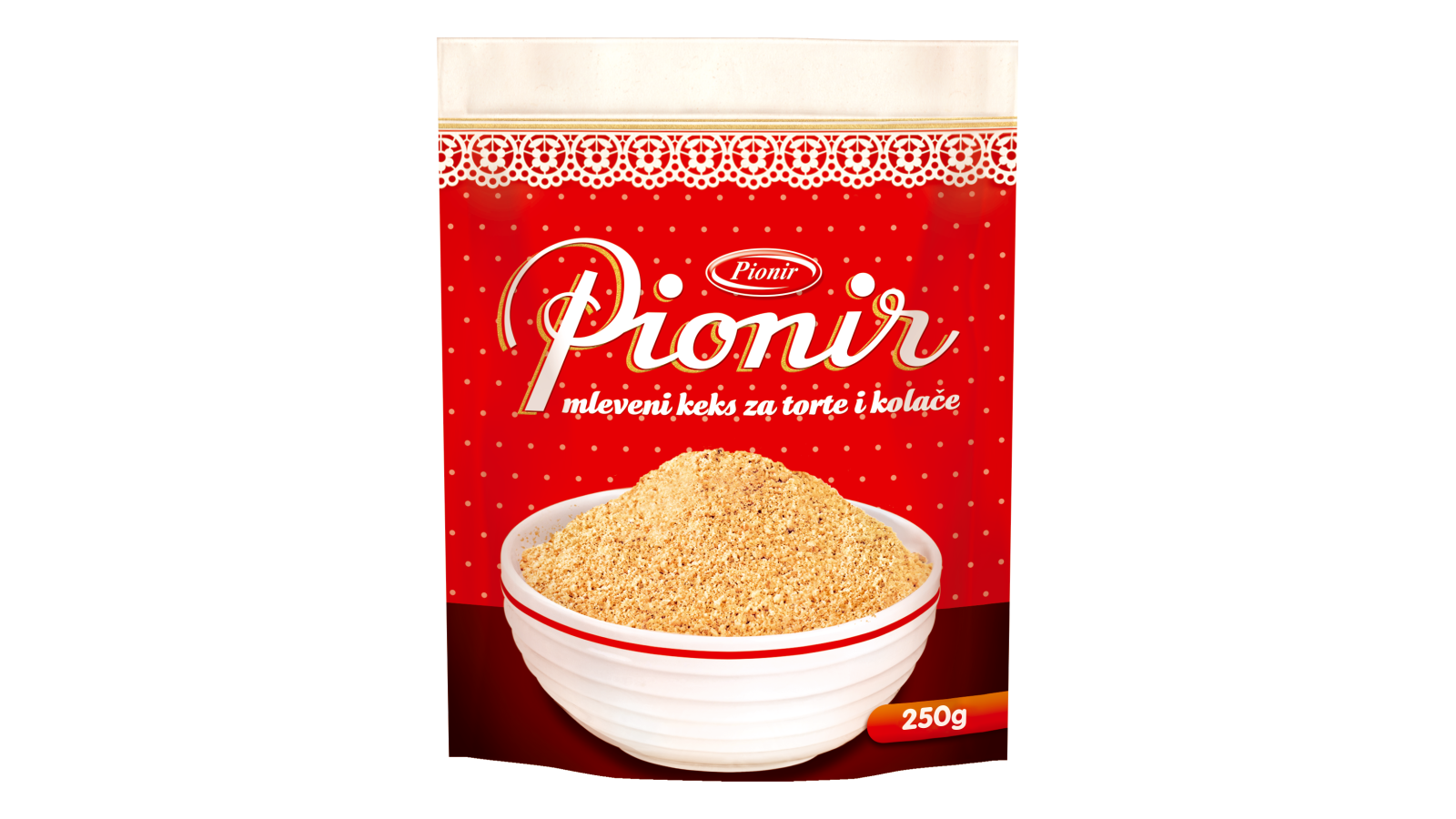 Keks PIONIR mleveni 250g - Cenoteka