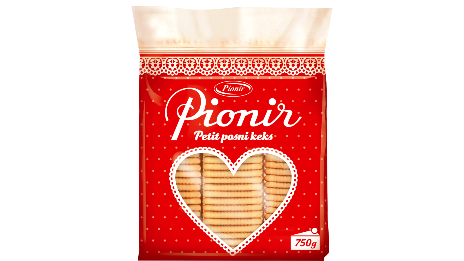 Keks PIONIR posni 750g - Cenoteka