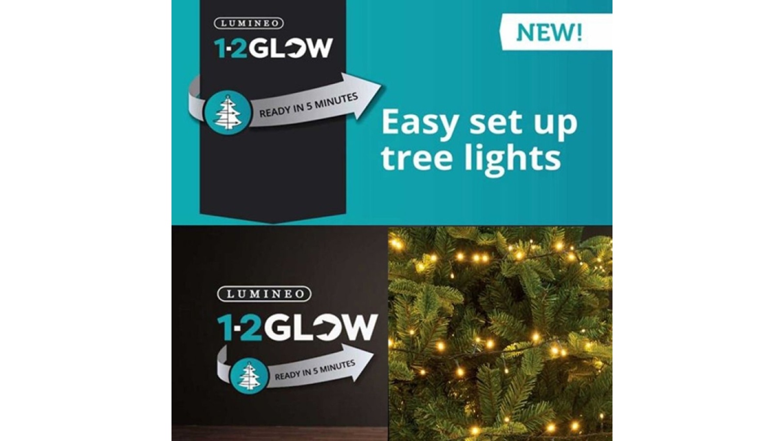 Lampice za jelku sa 126 LED dioda toplo belih Lumineo 150cm - Cenoteka