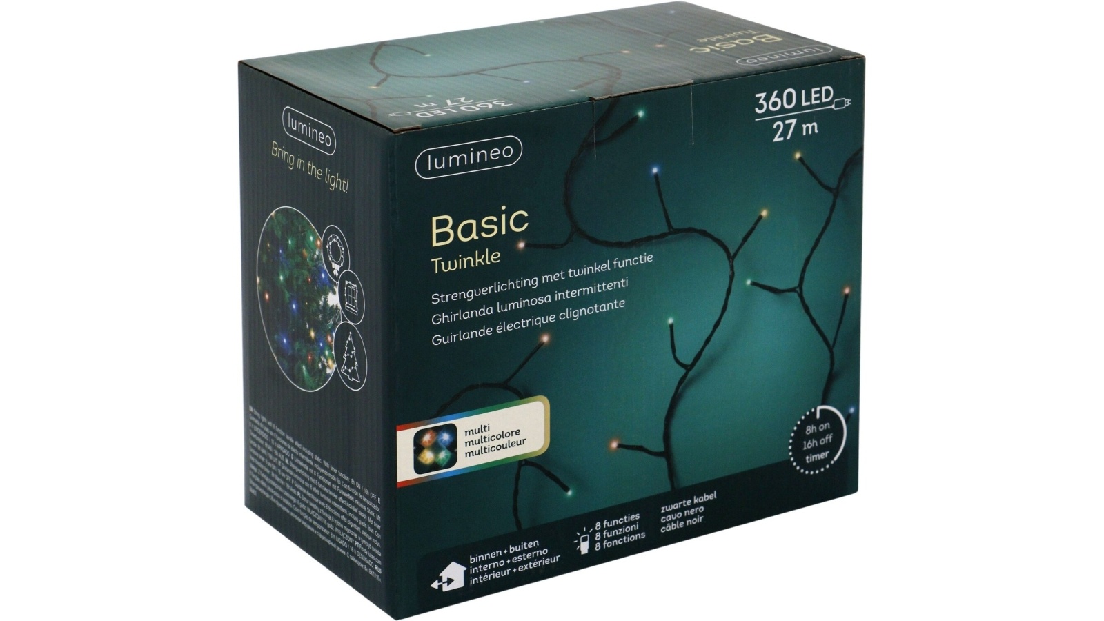 Lampice za jelku sa 360 LED dioda multicolor Lumineo - Cenoteka