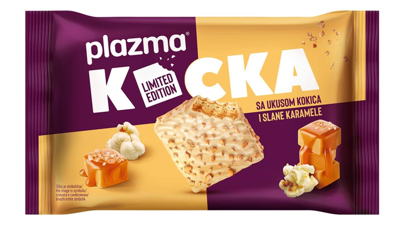 Napolitanka PLAZMA kocka slana karamela i kokice 67,5g - Cenoteka