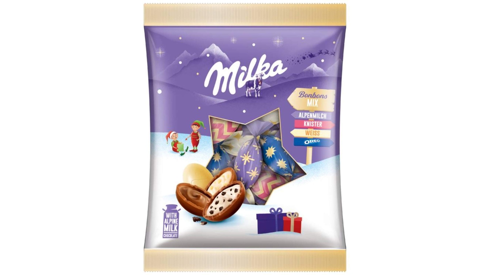Čokoladne bombone MILKA Xmas 130g - Cenoteka