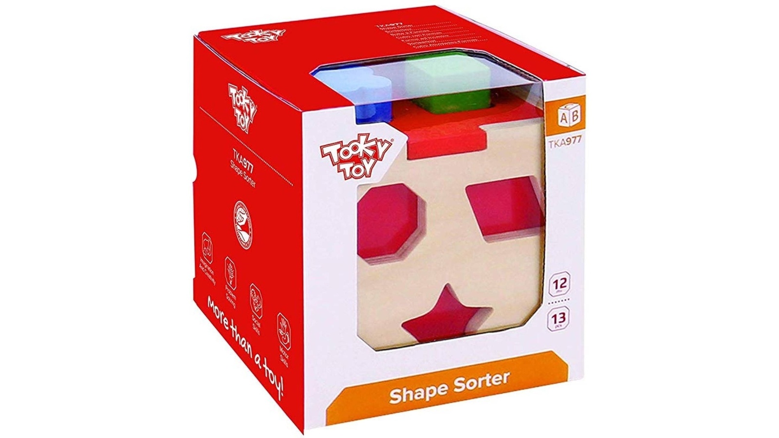 Drvena umetaljka Kocka TOOKY TOY - Cenoteka