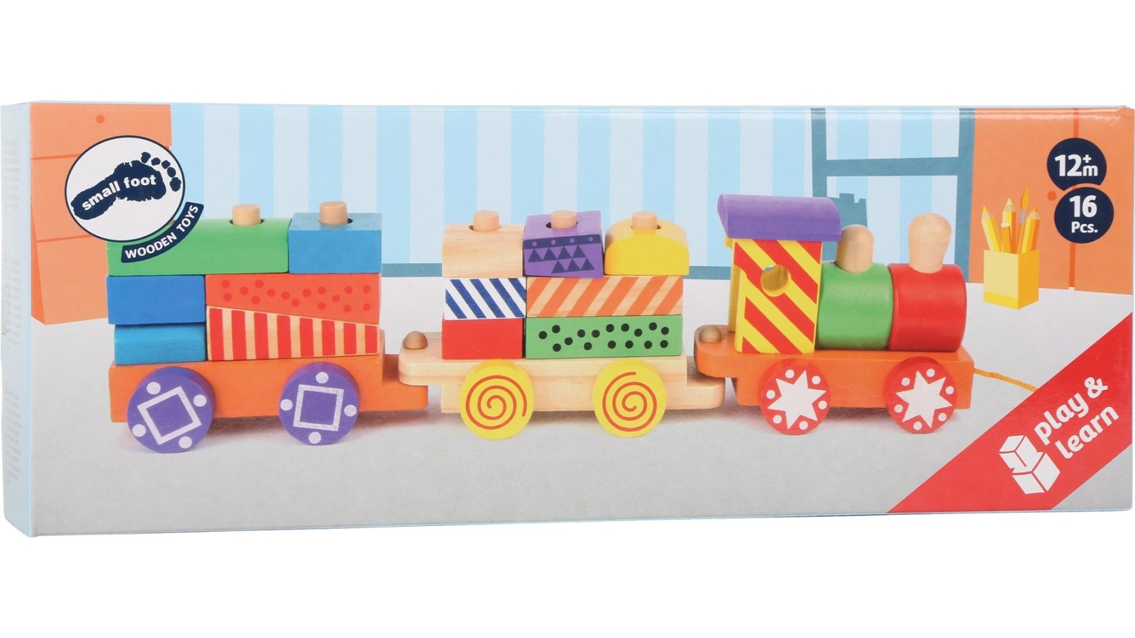 Drveni vozić u jarkim bojama LEGLER - Cenoteka