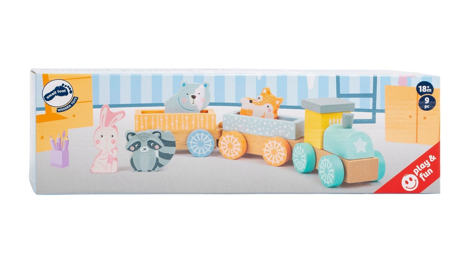 Drveni vozić u pastelnim bojama LEGLER - Cenoteka