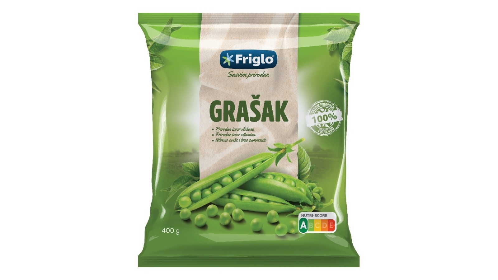 FRIGLO smrznuti mladi grašak 400g - Cenoteka