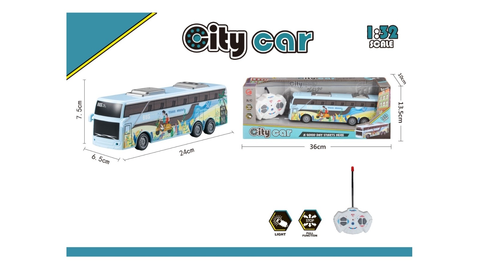 Igračka autobus RC 1:32 MRX TOYS - Cenoteka