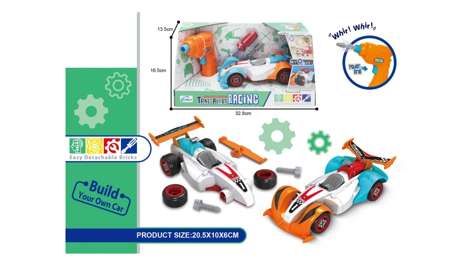 Igračka sastavi trkački automobil MRX TOYS - Cene i Akcije