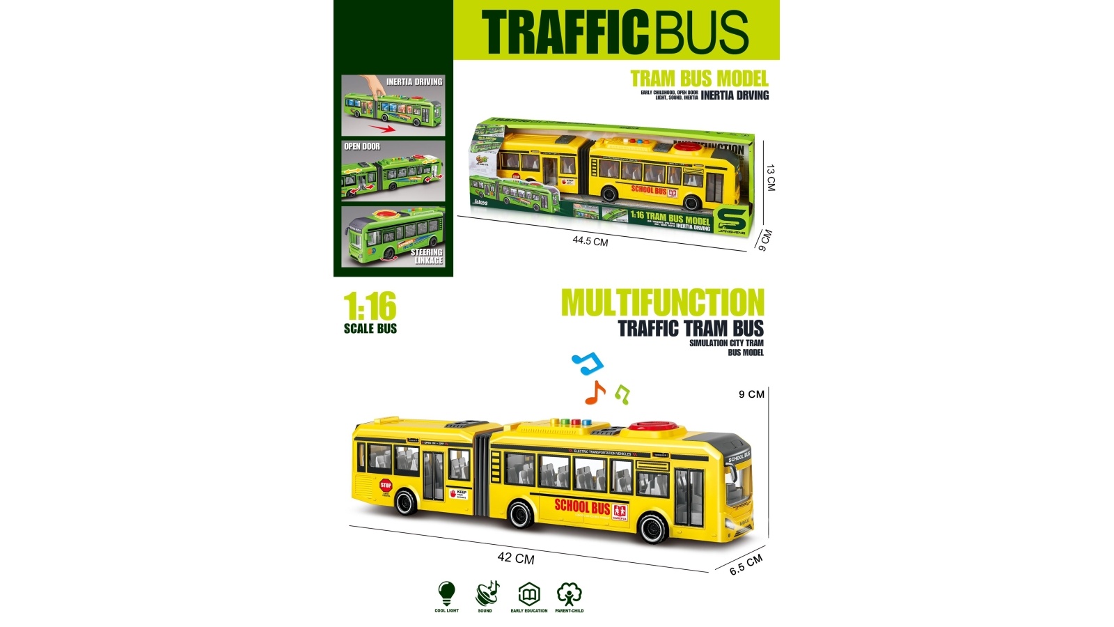 Igračka školski autobus sa svetlom i zvukom MRX TOYS - Cenoteka
