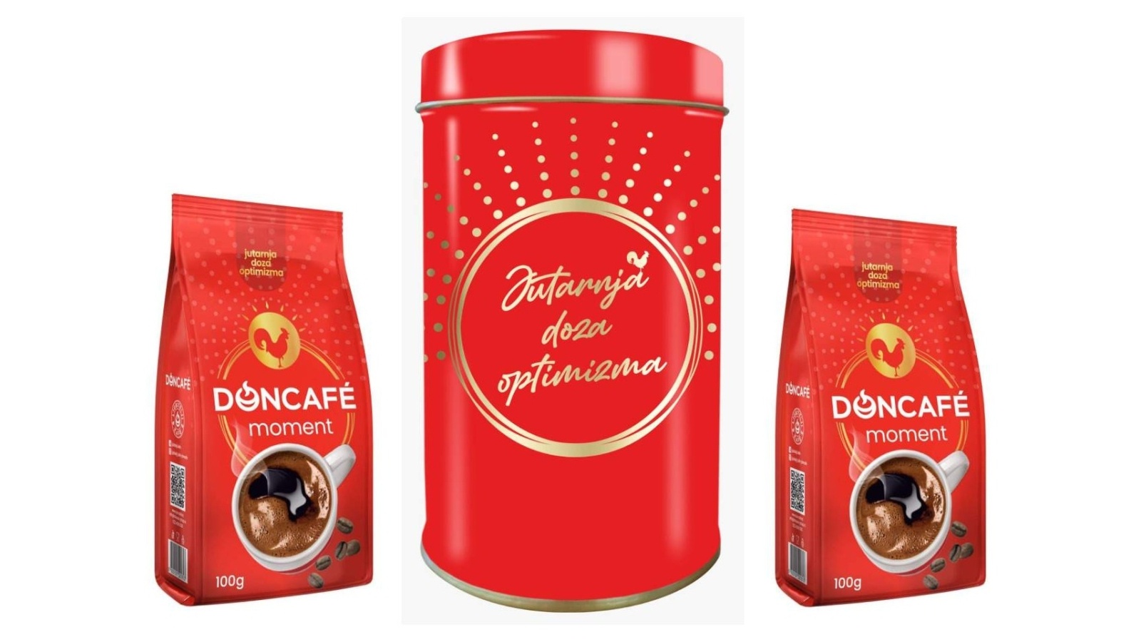 Kafa DONCAFE Moment 2x100g + crvena limenka - Cenoteka