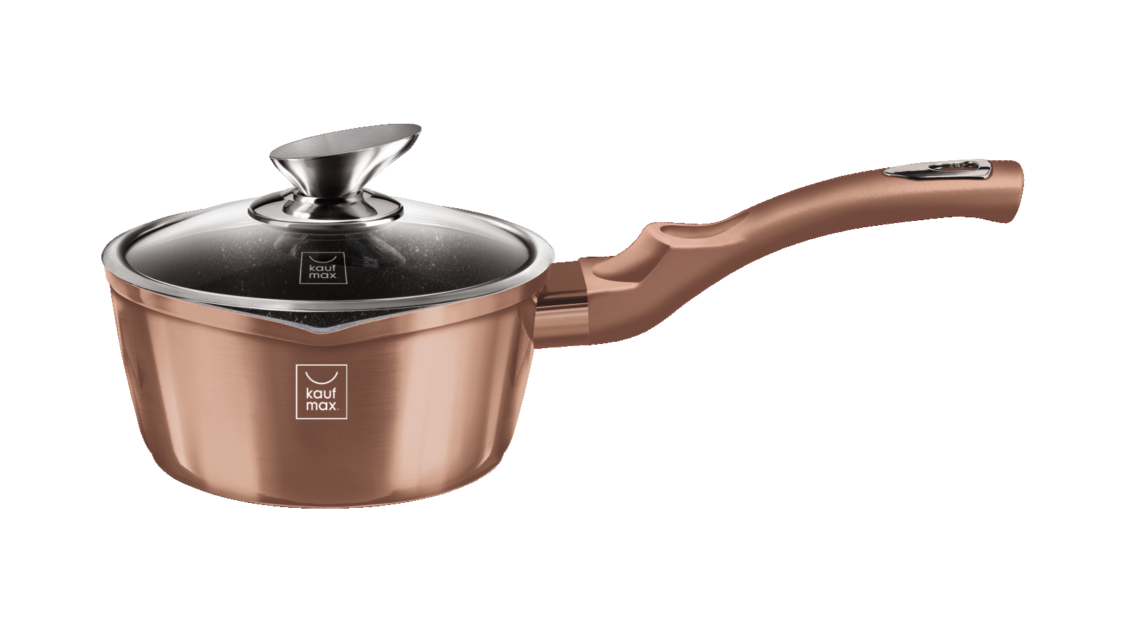 KAUFMAX šerpa sa poklopcem Rose Gold Metalic Collection 16cm - Cenoteka