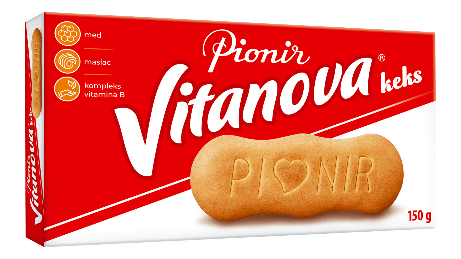 Keks PIONIR Vitanova 150g - Cenoteka