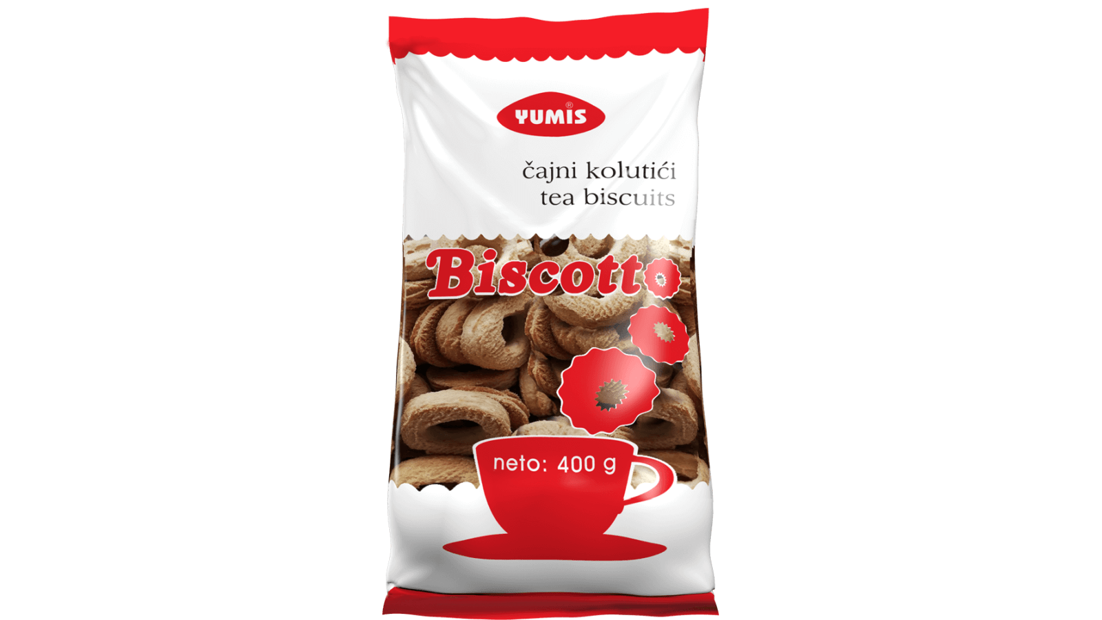 Keks YUMIS Čajni kolutići 400g - Cenoteka