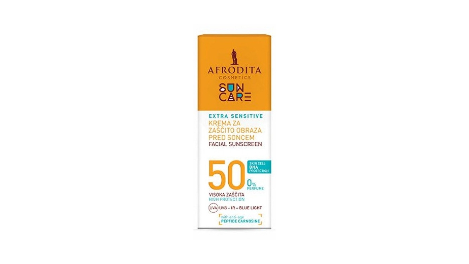 Krema za sunčanje AFRODITA Sensitiv SPF50+ 75ml - Cenoteka