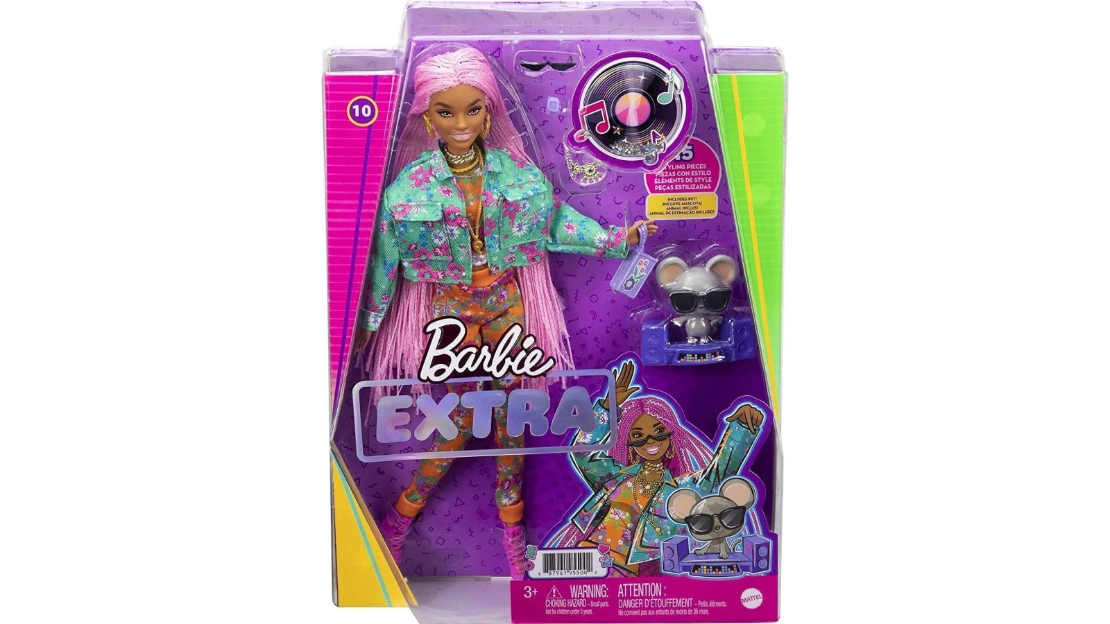 Lutka extra pink braids BARBIE - Cene i Akcije
