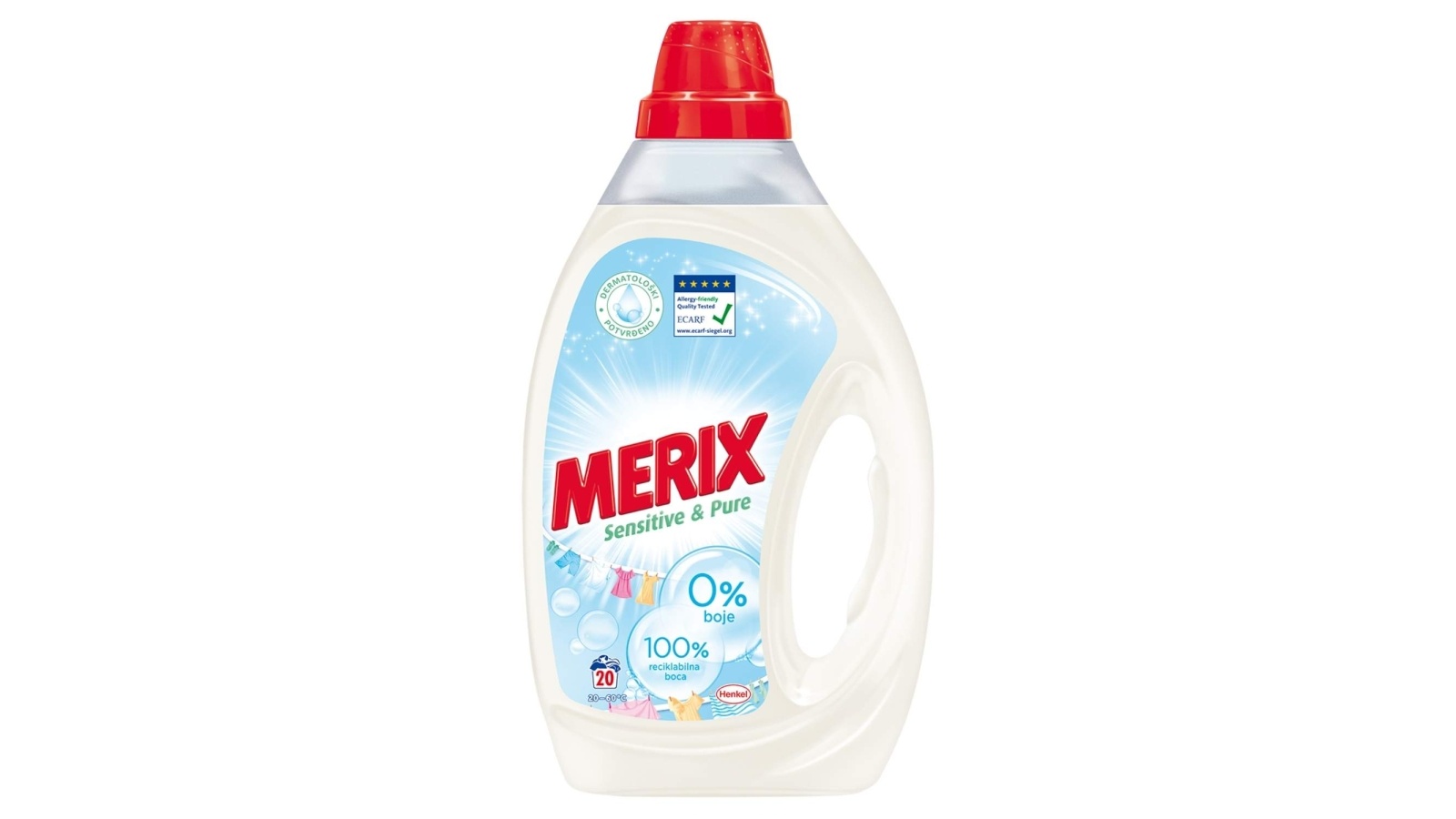 MERIX Liquid Sensitive & pure tečni deterdžent 20 pranja (1l) - Cenoteka