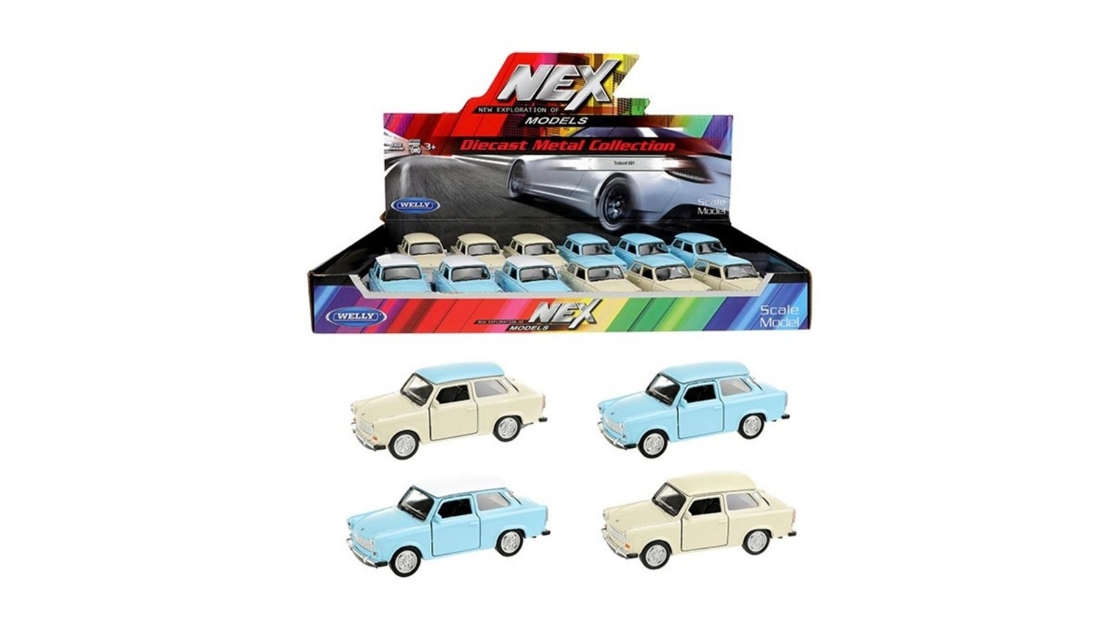 Metalni auto trabant 601 WELLY - Cenoteka