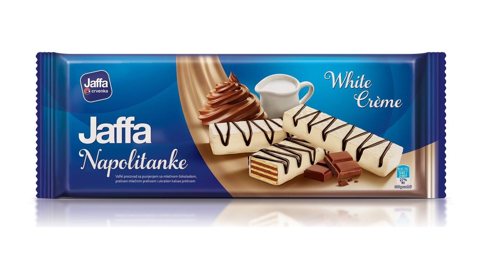 Napolitanka JAFFA white creme 168g - Cenoteka
