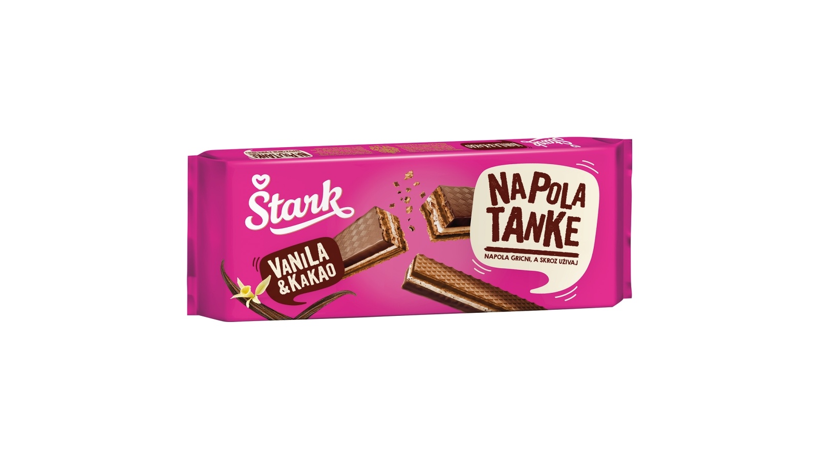 Napolitanke ŠTARK Na pola tanke vanila 130g - Cenoteka