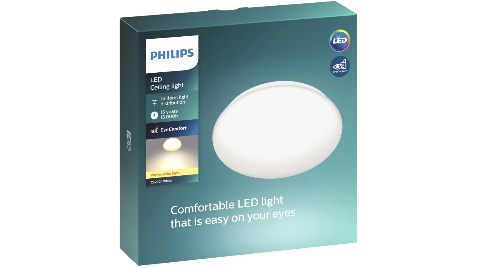 PHILIPS LED plafonjera 10W 25x6,8cm 2700K Moire - Cenoteka