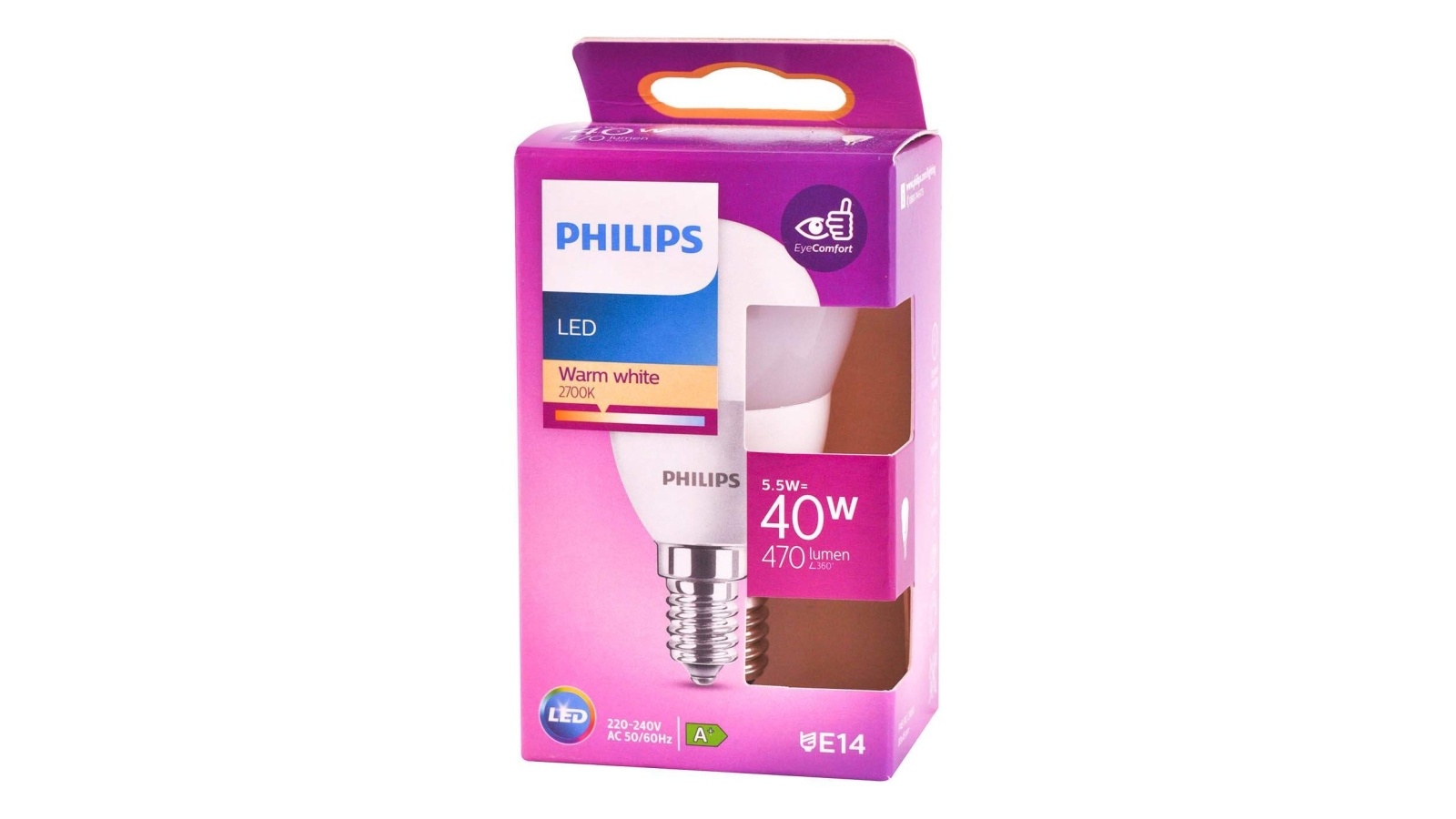 PHILIPS LED sijalica E14 5W (40W) P45 WW FR ND 1PF/10 - Cenoteka