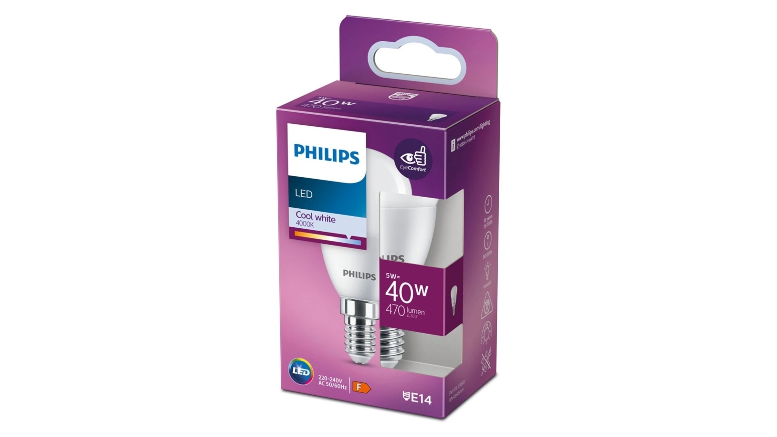 PHILIPS LED sijalica E27 5W (40W) P45 WW FR ND 1PF/10 - Cenoteka